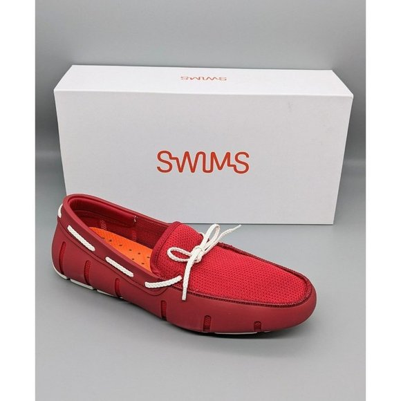 Swims | Shoes | Swims Mens Braided Lace Loafer Red Size 2 Nwt | Poshmark